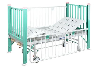Cina Un letto pediatrico medico manuale di due funzioni con le battagliole d'acciaio smaltate in vendita