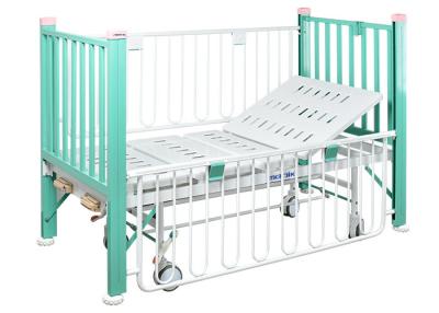 Cina Un letto pediatrico medico manuale di due funzioni con le battagliole d'acciaio smaltate in vendita