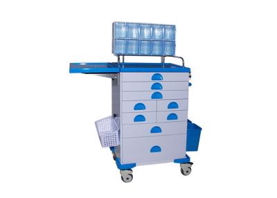 China Contenitori multi- del recipiente del carretto medico durevole della struttura d'acciaio per anestesia for sale