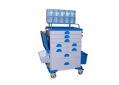 Cina Contenitori multi- del recipiente del carretto medico durevole della struttura d'acciaio per anestesia in vendita