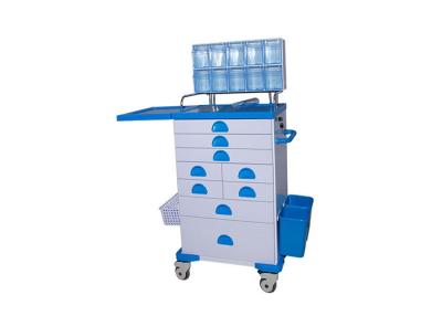 Cina Contenitori multi- del recipiente del carretto medico durevole della struttura d'acciaio per anestesia in vendita