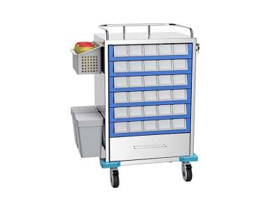 Cina Arresto dell'ospedale/materiale medici dell'ABS carretto dello strumento con i recipienti del farmaco in vendita