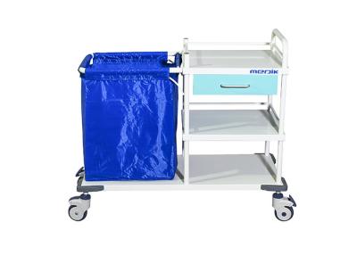 Cina Maniglia facile del bio- carrello residuo medico degli scaffali della tela tre in vendita