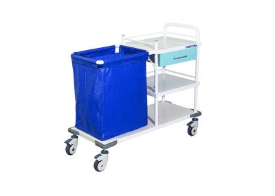 Cina Maniglia facile del bio- carrello residuo medico degli scaffali della tela tre in vendita