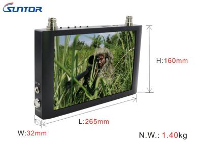 China HD 1080P VHF UHF COFDM Receiver 9 Inch LCD With Dual Antenna , 1.5 Kg Weight for sale