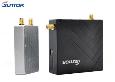 China transmisor video 2000mW del abejón de la gama larga de 2.4GHz los 22KM compatible con el sistema de control de Pixhawk en venta