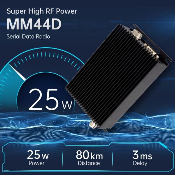 MM44D Super Alta Potenza 25Watt 50KM ~ 80KM Serial Data Radio Data Link DTL RS232 / RS485 / TTL