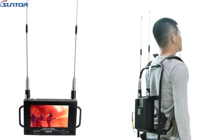 中国 デジタルLEDコントロール パネルが付いているHDMI/Av COFDMの無線送信機の軍のバックパック システム 販売のため