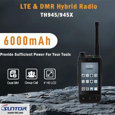 China TH945D DMR LTE-radio met UHF/VHF-frequentiebereik en 12,5KHz/25KHz kanaalversperring voor brede dekking en flexibiliteit for sale