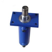China Single Acting Welded Hydraulic Cylinder 380mm Bore 300mm Stroke Front Flange Mount for sale