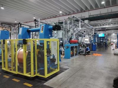 China High-Speed Cable Extrusion Line with φ1.5mm-φ20mm Core Wire Diameter and Max 110m/min Speed for PVC, TPE, TPU, XLPE for sale