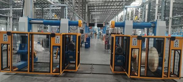 Quality Gantry Type Powered Pay-off Machine with SIMATIC S7-1200 PLC Control System for High Load Capacity Cable Extrusion for sale