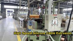 High Speed Silicone Cable Extrusion Line 80m min