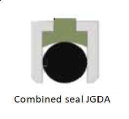 One Way Rod Seals of Jda, Applied to Hydraulic Cylinder