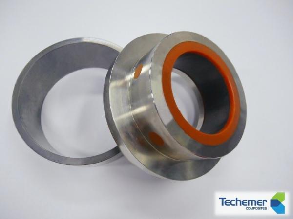 Quality Ceramic Bushing With Stainless Steel Housing High Temperature Resistant Plain Bearing for sale