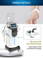 China Rf Cavitation Vela Slimming Machine For Cellulite Wrinkle Reduction for sale