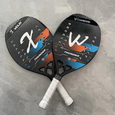 中国 18kカーボン繊維浜のテニス ラケットの粗雑面のかいテニスPadel 販売のため