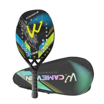 中国 Carrybagの3Kカーボン繊維浜のテニス ラケットの荒い屑の表面のテニスPadel 販売のため