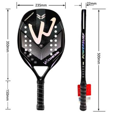 中国 18kカーボン繊維浜のテニス ラケットの粗雑面のかいテニスPadel 販売のため