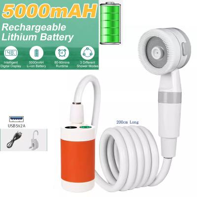 中国 携帯用キャンプのシャワー バス電気再充電可能なポンプは屋外のカー ウォッシュ ペット クリーニングを置いた 販売のため