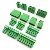 China 7.62mm Pitch 30A Pluggable Screw Terminal Block Plug and Header 2-12 Pin Green for sale