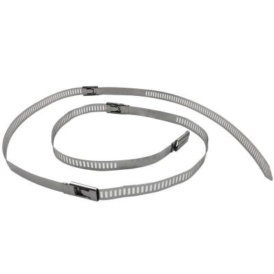 中国 7mm x 200mmのステンレス鋼の自動閉鎖梯子の形ケーブル ワイヤー ジッパーのタイ 販売のため