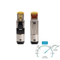 China Cat8 RJ45 Network Modular Plug Shielded Connector 8P8C 40 Gbps for sale