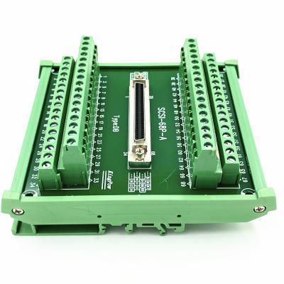 Китай Рельс DIN контактного разъема SCSI 68 устанавливая тип переходник блоков терминала продается