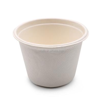 China Biodegradable 4oz 120ml Good Locking Eco Sturdy Bagasse Biodegradable Dipping Soy Sauce Rolls Paper for sale