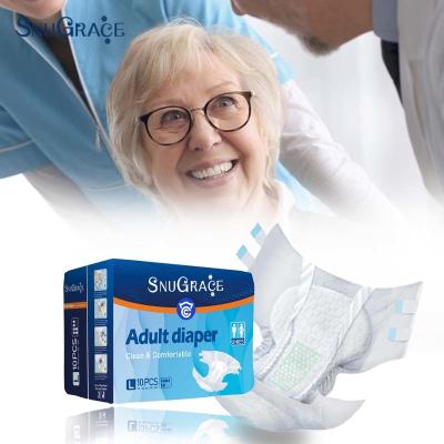 China XL Pulpa de Fluff Desodorizante Tecido Não Tecido Fraldas Impressas para Adultos com 6000 ml de Absorção à venda
