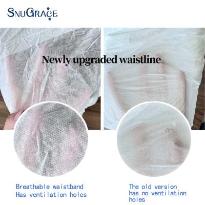 Cina XL Pulpa di pellicola deodorificante tessuto non tessuto pannolino per adulti stampato con 6000 ml di assorbimento in vendita