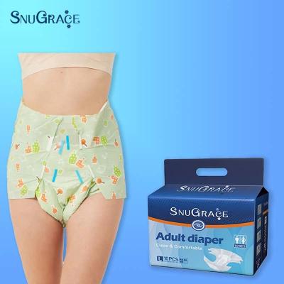 中国 超高速吸収性 プリント成人のおむつ 色のパターンと迅速な広がり 販売のため