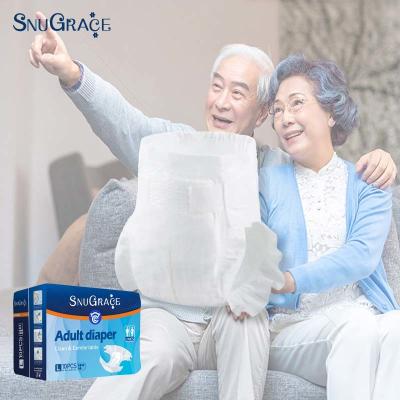 中国 SnuGrace OEM ODM アダルト 尿布 高吸収 プリント 超厚 使い捨て 透気 販売のため