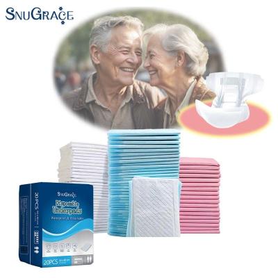 Cina SnuGrace Adult Underpads Asciugatura rapida sanitari Paste assorbenti di urina per incontinenza in vendita