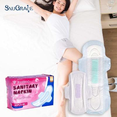 中国 コットン スヌグレース ネガティブイオンコア 女性の衛生用ナプキン ナイト用 コットン素材 販売のため