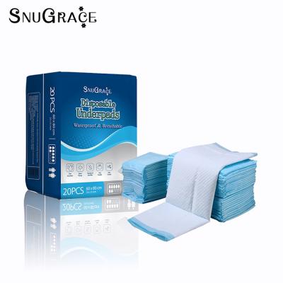 中国 6 PLY SNUGRACE 超吸収性不禁症 成人 床下用 片用尿パッド 販売のため