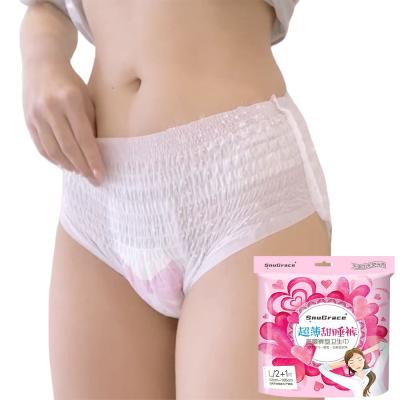 China Calcinhas Maxi/Super Menstruais com material macio de algodão e design anti-fuga à venda