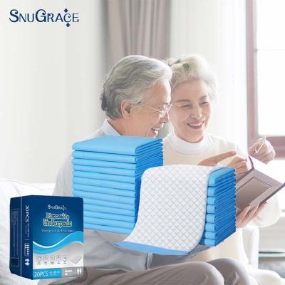 Cina SnuGrace Underpad usa e getta 23X36 per adulti anti-fuga 3D Leak Prevention Channel in vendita