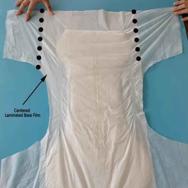 Quality 3-D Leak Prevention Disposable Adult Diaper Non Woven Fabric Style for for sale