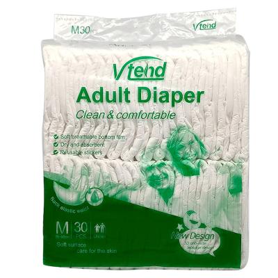 Cina Pantaloni da pannolino per adulti usa e getta regolabili con materiale di cotone ad assorbimento ultra spesso in vendita