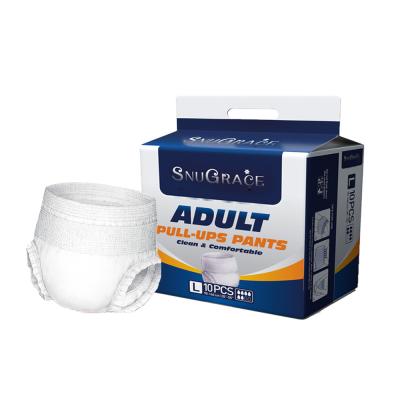 China Eenmalige adult broek luiers super absorberend zacht adult luiers slipje in balen Te koop