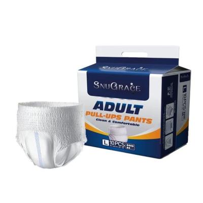 China 800-2000 ml Absorptie Wit/Aangepast Panty Type Volwassenen luier voor directe distributie Te koop