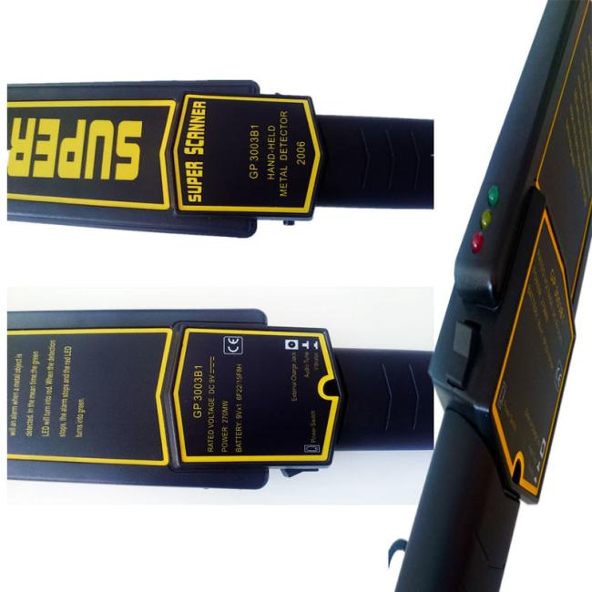 Popular handheld metal detector wand , security wand metal detector portable XST - GP3003B1