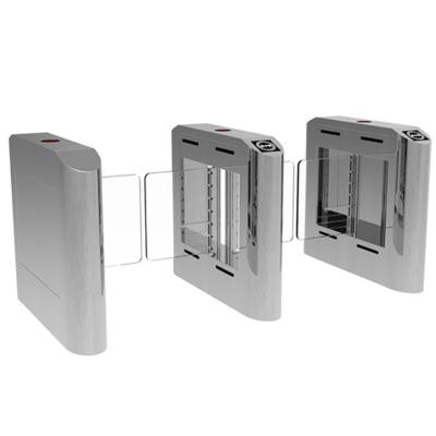 China 304 Stainless Steel Swing Barrier Gate Electronic Security Entrance Sliding Turnstile for sale