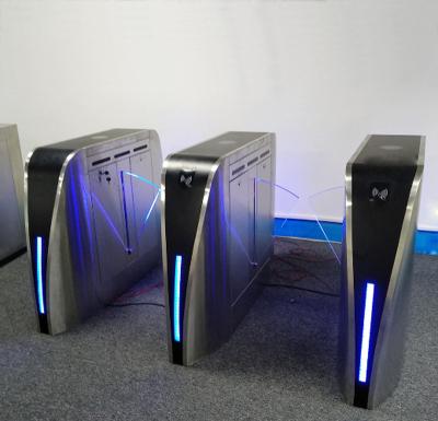 China Optical Smart Pedestrian Barrier Gate Entrance Sliding Electronic Turnstile for sale