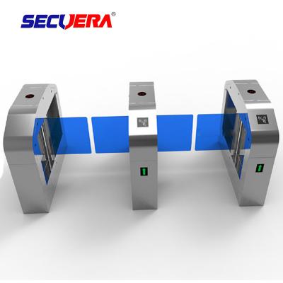 Cina Cancelli girevoli elettronici di vetro del portone della barriera della falda di controllo pedonale astuto di velocità in vendita