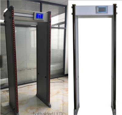 China LCD het Metaaldetector 6 van de het Schermdeur Streken Veelvoudige Frequentie voor Museum/School/Luchthavens Te koop