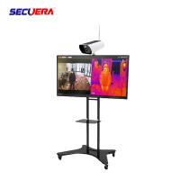 China Vertical Walk Through Temperature Scanner Human Thermometer Detector Ull Screen for sale