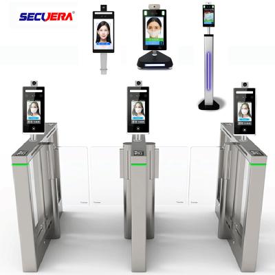 China Câmera infravermelha da detecção da temperatura da febre da cara do detector da segurança do metal da exposição do LCD for sale