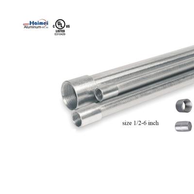 China ANSI C80.5 UL6A standard aluminium pipe 3 profile ul  conduit protection cable conduit for sale